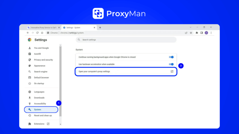 How to Change Proxy Settings in Chrome - Proxy-Man Blog
